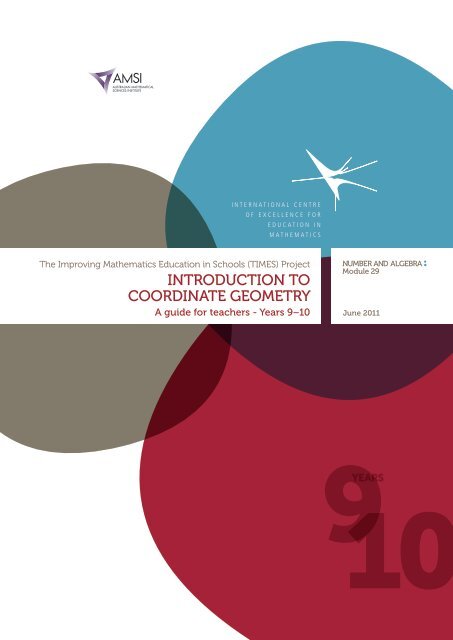 introduction to coordinate geometry - the Australian Mathematical ...