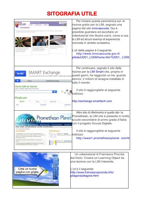 SITOGRAFIA UTILE - Circolo didattico Legnago 1