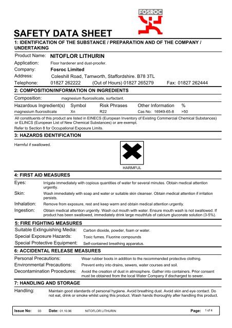 SAFETY DATA SHEET - Resapol