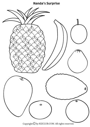 Handas Surprise Basket Sketch Coloring Page