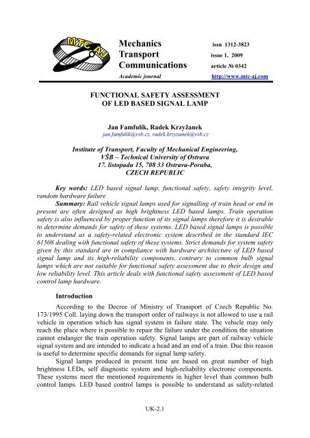 FUNCTIONAL SAFETY ASSESSMENT - MTC-aj