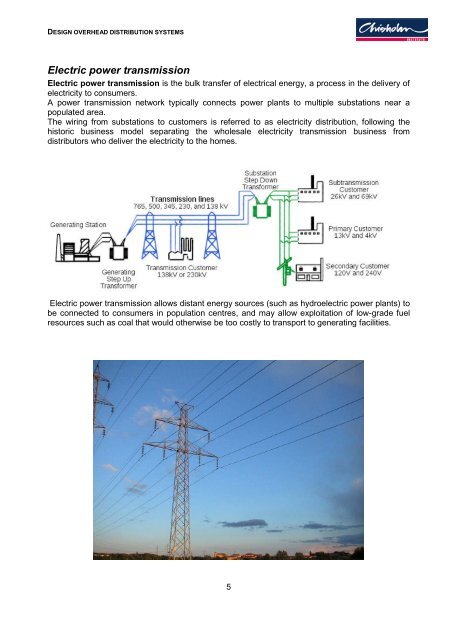 DESIGN OVERHEAD DISTRIBUT