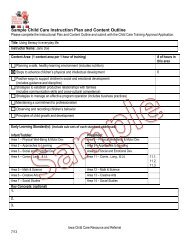 Sample Rate Sheet Appendix H - Iowa Child Care Resource ...