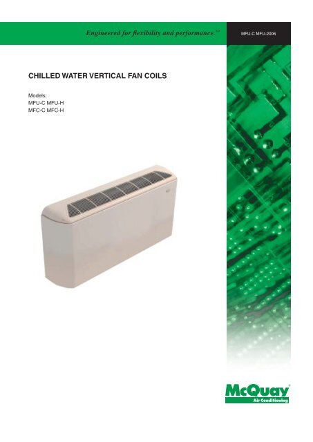 CHILLED WATER VERTICAL FAN COILS - McQuay
