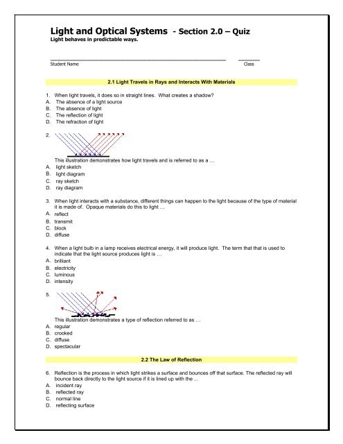 Section 2.0 Practice Test - Ed Quest