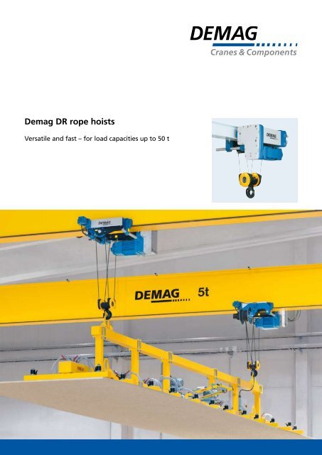 Demag DR rope hoists - Demanor