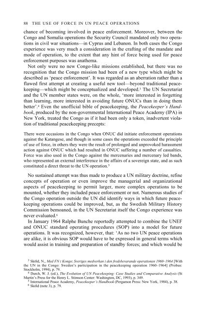 88 THE USE OF FORCE IN