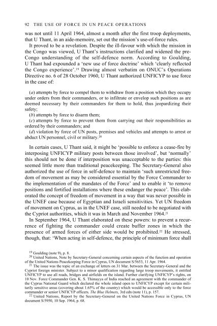 92 THE USE OF FORCE IN