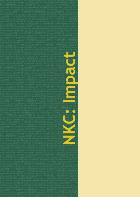 NKC Impact - National Knowledge Commission