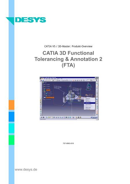 CATIA 3D Functional Tolerancing & Annotation 2 (FTA) - DESYS