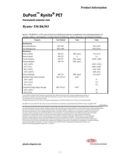 RYNITE 530 BK503 - Promaplast