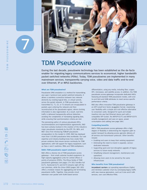 TDM Pseudowire - Connect Data