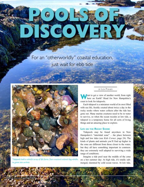 Pools of Discovery - New Hampshire Fish and Game Department