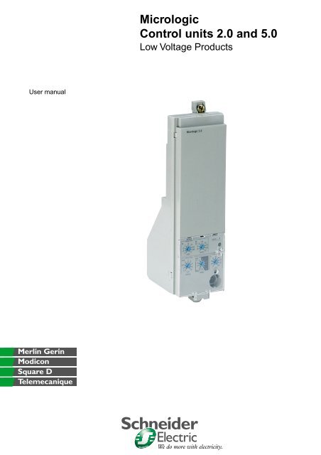 Micrologic Control units 2.0 and 5.0