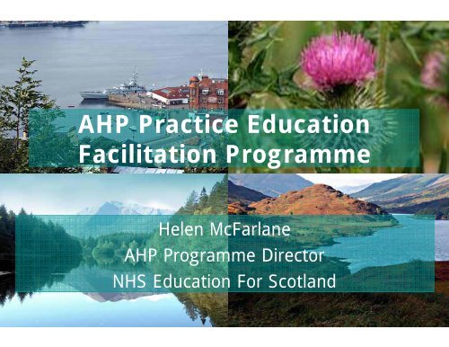 AHP Practice Education Facilitation Programme - BC Academic ...
