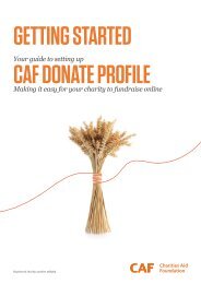 Download the CAF Bank Online user guide - Charities Aid Foundation