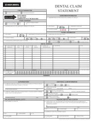 Delta Dental Claim Form