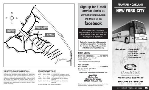 View Complete Schedule in PDF - Coach USA