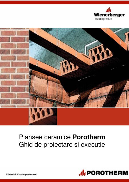 Plansee ceramice Porotherm Ghid de proiectare si ... - Dedeman