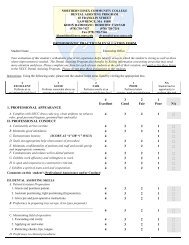 Dental Assisting Practicum Evaluation Form - NECC Faculty / Staff Site