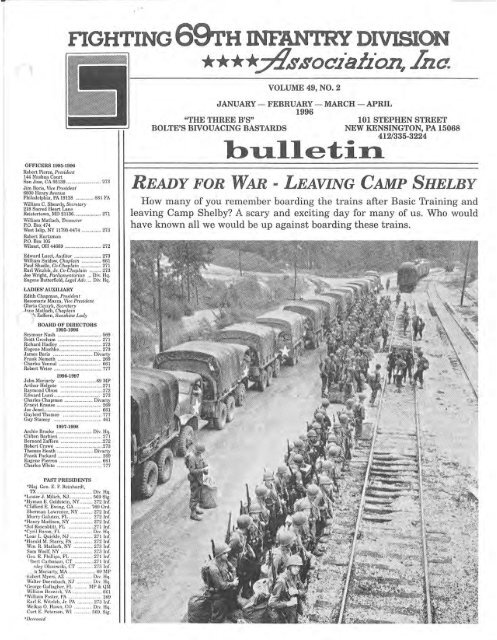 The Fighting 69th Infantry Division Association, Inc. Vol. 49 No. 2 ...