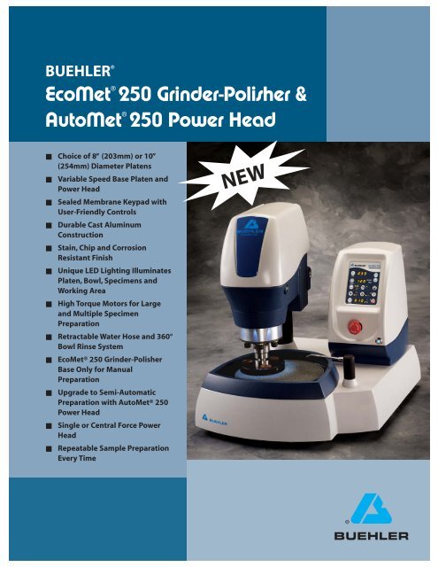 ecomet_250_automet_250:EcoMet 250 AutoMet 250.qxd - BUEHLER