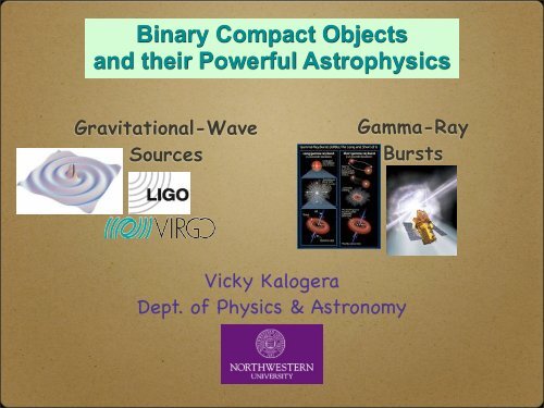 Binary Compact Objects And Their Powerful Northwestern