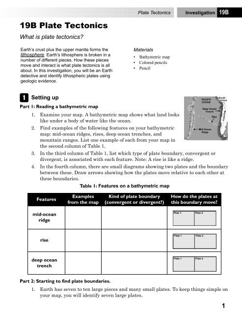 Plate Tectonics Boundaries Worksheet 16 Best Images Of Personal