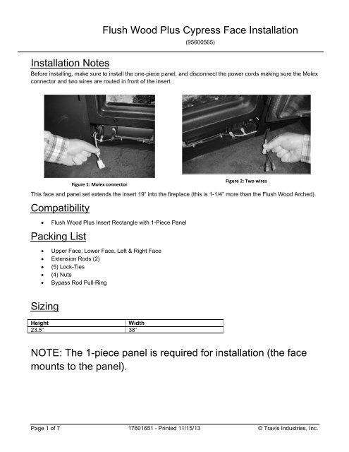 Flush Wood Plus, Instructions - Avalon