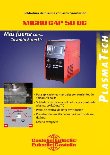 Soldadura de plasma con arco transferido - Castolin Eutectic
