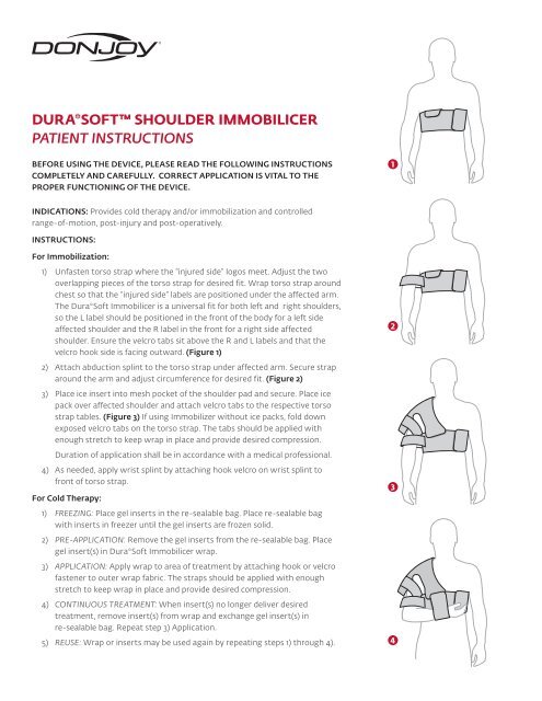 dura*softâ ¢ shoulder immobilicer patient instructions - DJO Global