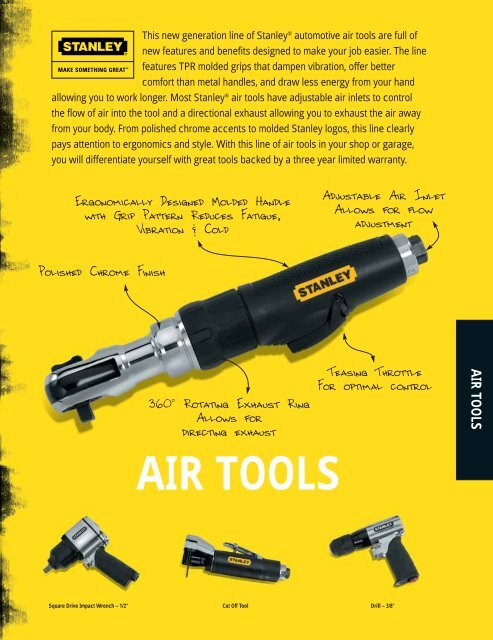 Stanley Hand Tools Catalog - Air Tools - Who-sells-it.com