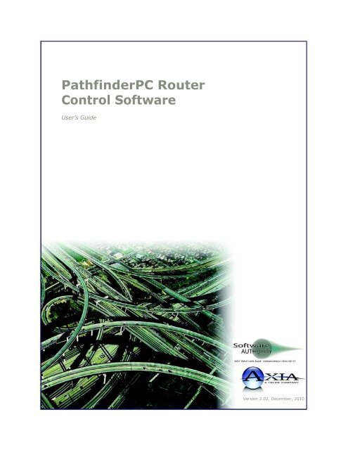 PathfinderPC Router Control Software