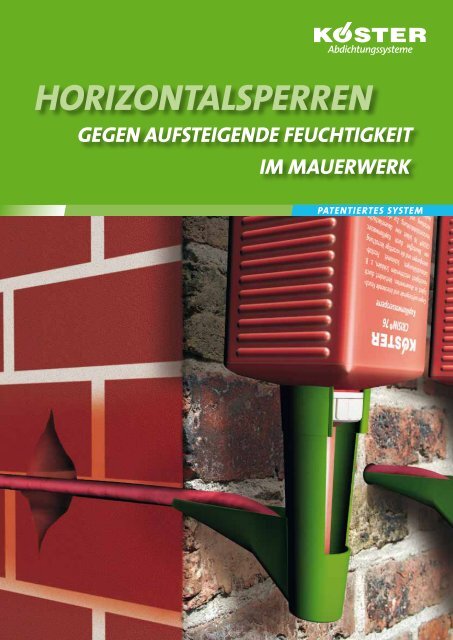 Mauerwerkssperren Gegen Aufsteigende Feuchtigkeit D 246 Rken