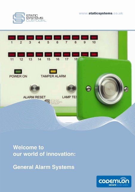 General Alarm Equipment Details - Static Systems Group plc