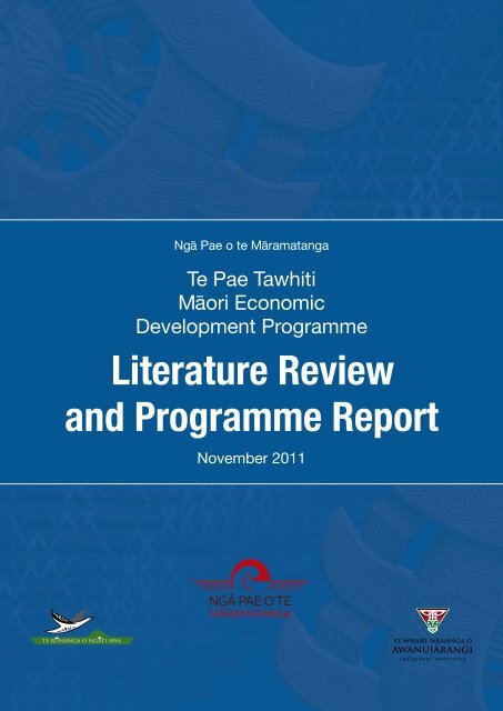 Maori Economic Development - NgÄ Pae o te MÄ ramatanga