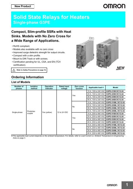 Solid State Relays for Heaters