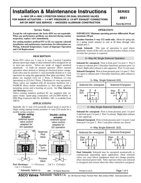 Asco Solenoid Catalog Pdf - Catalog Library