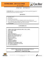 Super Bee 300LF Cleaner - McGean