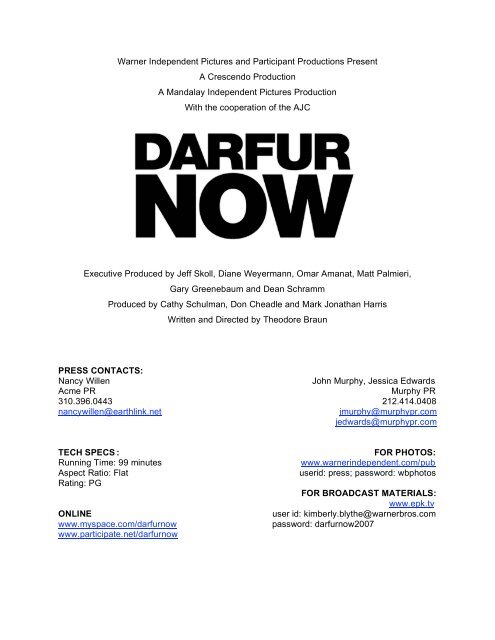 Warner Independent Pictures and Participant Productions Present A ...