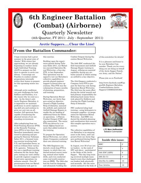 6th Engineer Battalion (Combat) (Airborne) - U.S. Army