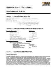 MSDS Sheet - Diesel Services