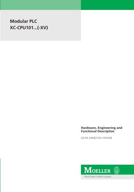 Modular PLC XC-CPU101...(-XV) - Moeller