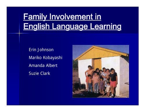Family Involvement in y English Language Learning