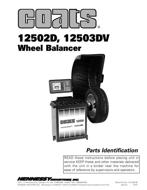 Coats 1250-3DV Wheel Balancer - NY Tech Supply
