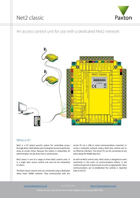Paxton Net2 Classic Wiring Diagram Wiring Diagram