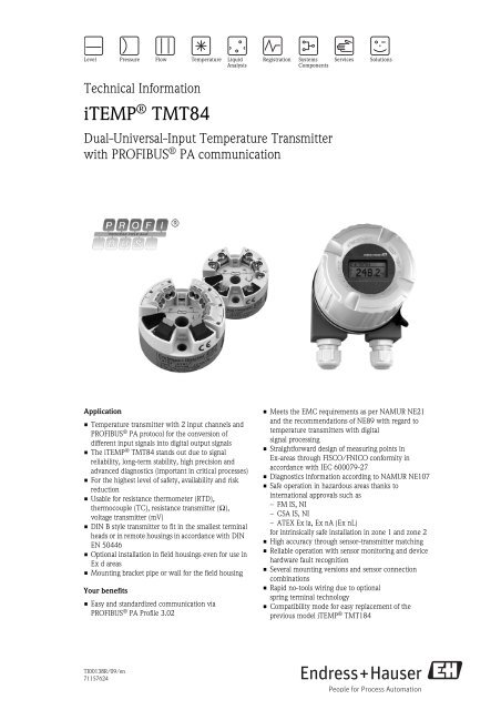 iTEMP TMT84 - Process Automation