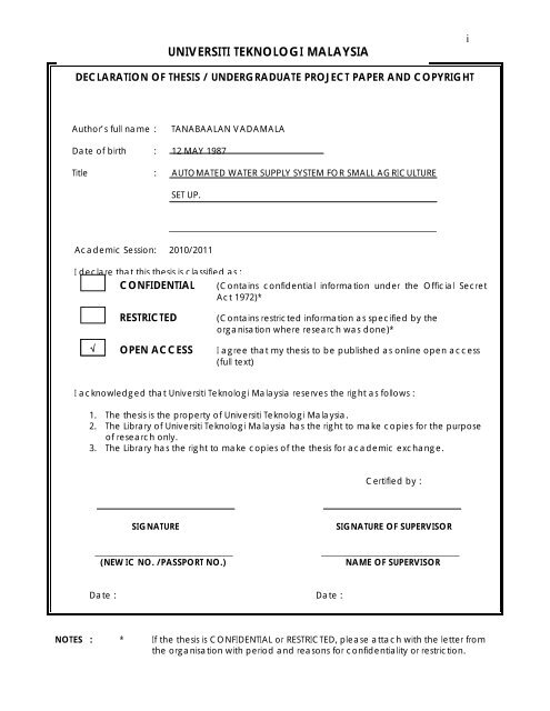 universiti teknologi malaysia - Faculty of Electrical Engineering