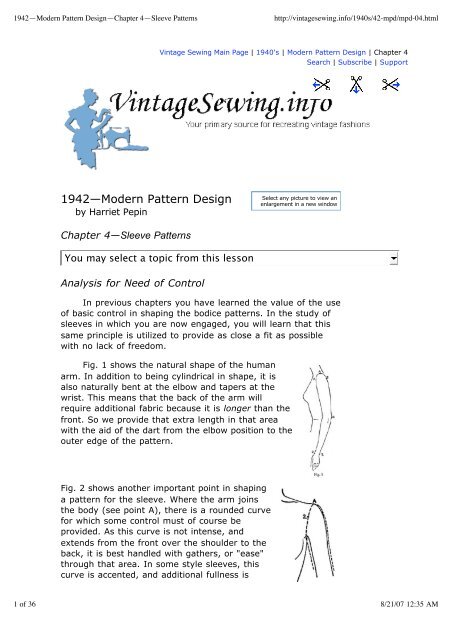 1942—Modern Pattern Design—Chapter 4—Sleeve Patterns - Mozilla