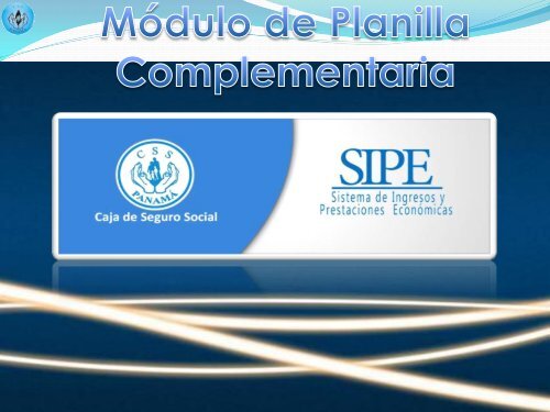 SIPE - MÃ³dulo de Planilla complementaria